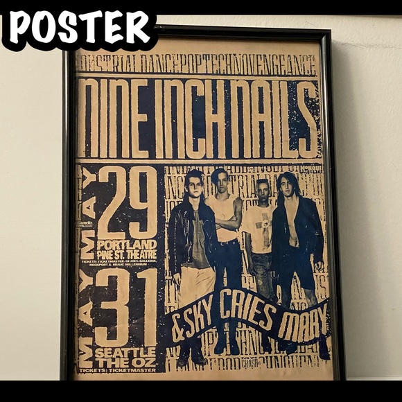 Art | Nine Inch Nails Tour Reproduction Poster | Poshmark